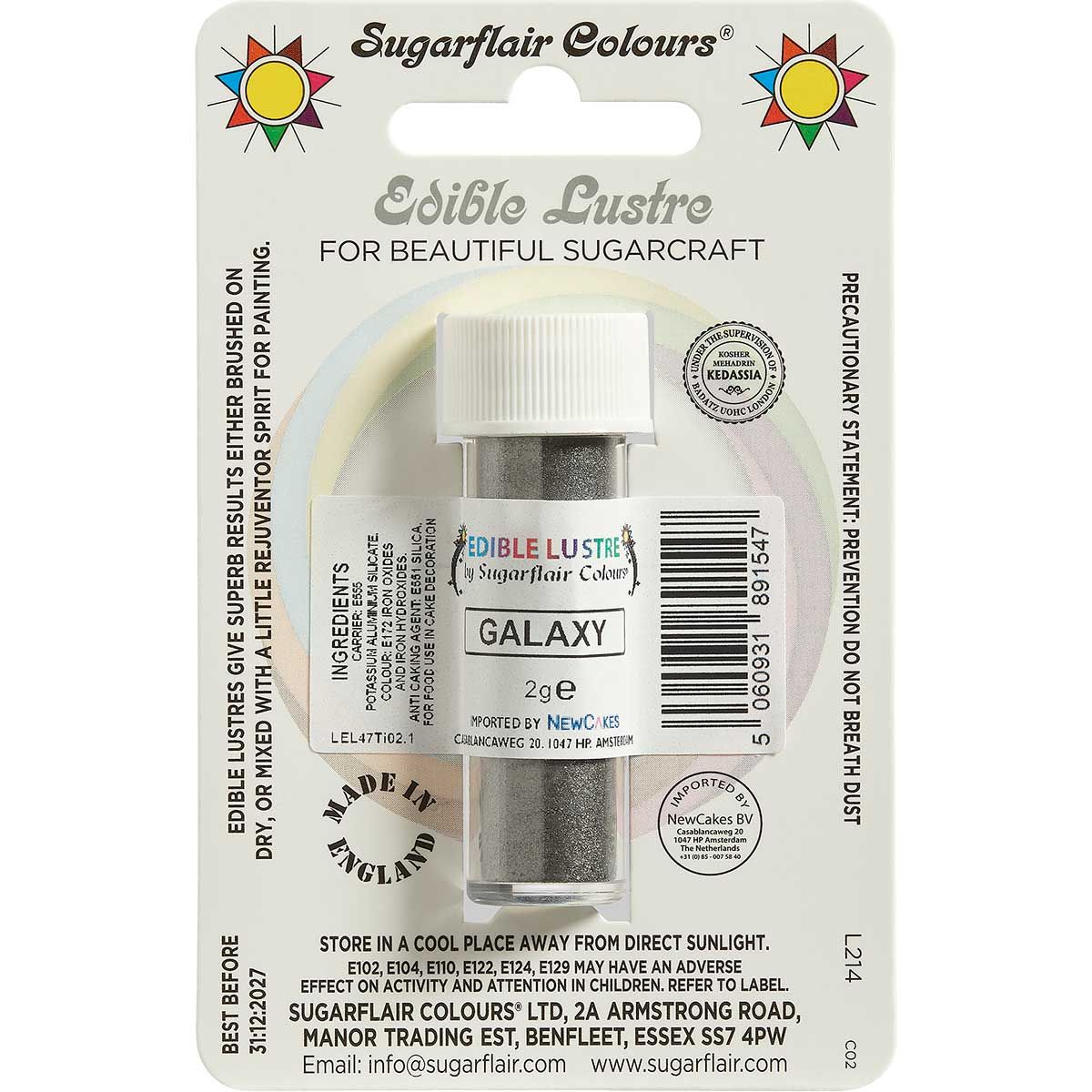 Lustrant Argent Sugarflair - Perle Dorée
