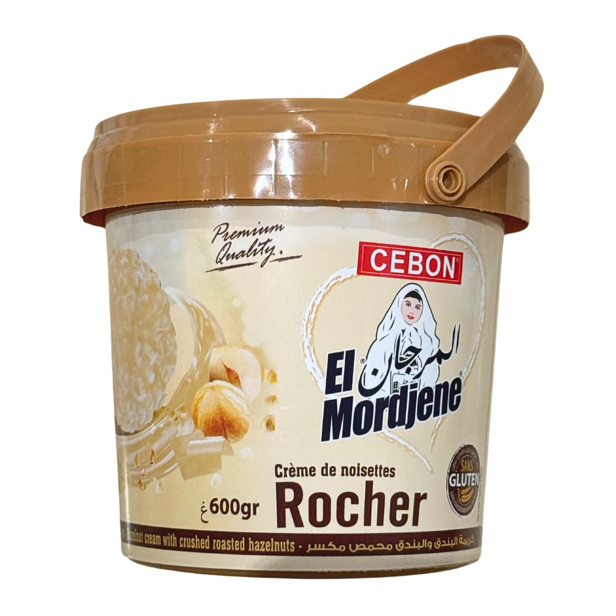 Crème de Noisettes Rocher 600 gr El Mordjene - Perle Dorée